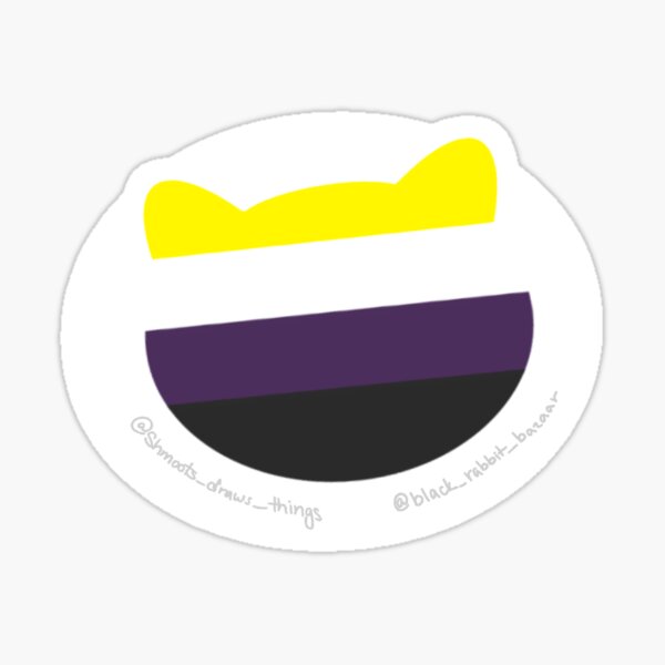 "Non-Binary Pur-ide Flag" Sticker for Sale by BlkRabbitBazaar | Redbubble