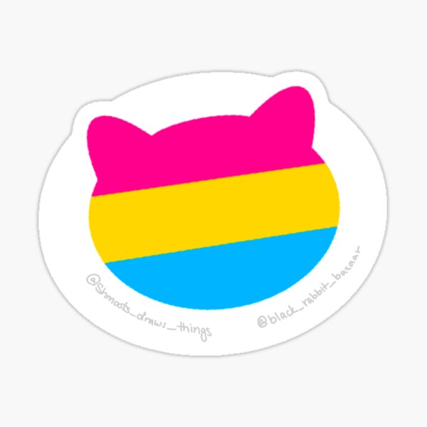 "Pansexual Pur-ide Flag" Sticker for Sale by BlkRabbitBazaar | Redbubble