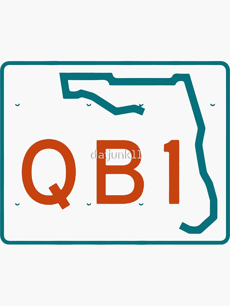 "Tua QB1" Sticker for Sale by datjunk11 | Redbubble