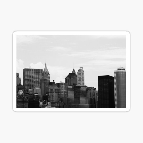 "Manhattan Skyline" Sticker for Sale by MarijeKouyzer | Redbubble