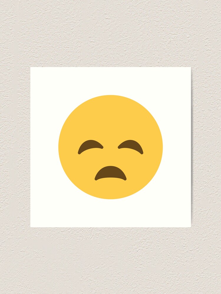 "Disappointed Face" Art Print by Stitchmoji | Redbubble