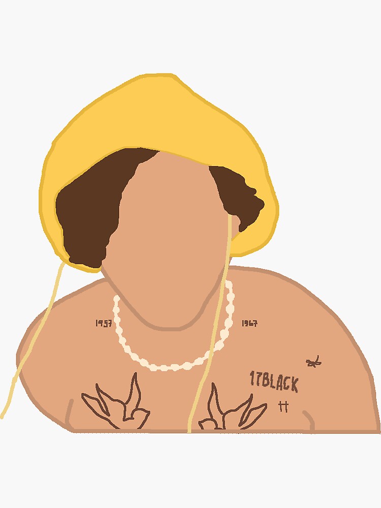 "golden harry styles" Sticker for Sale by jordanmaking | Redbubble
