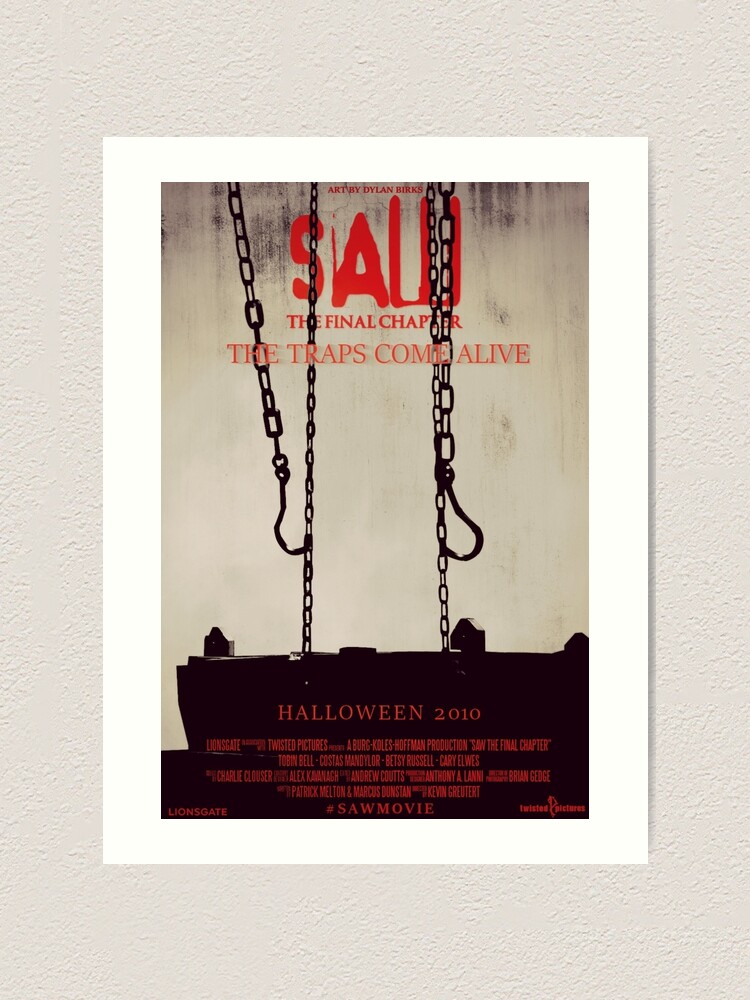 "SAW: The Final Chapter classic SAW poster design (Colour-brown)" Art ...