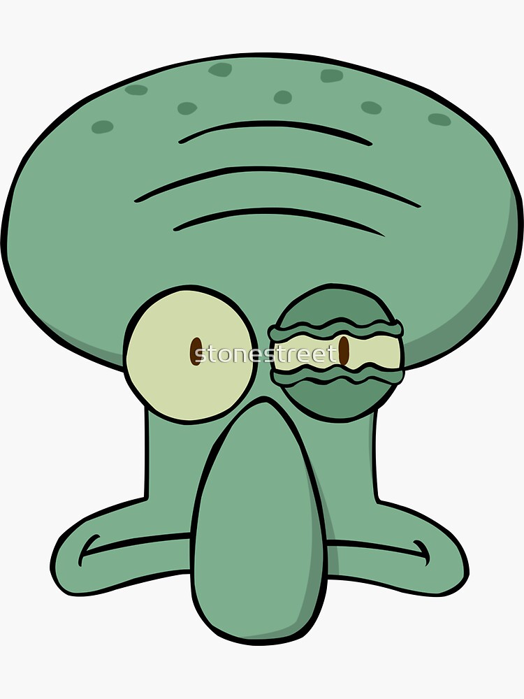 "Squidward" Sticker for Sale by stonestreet | Redbubble