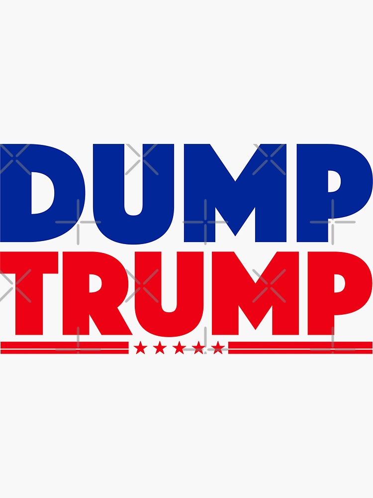 "DUMP TRUMP 3" Sticker for Sale by FREE T-Shirts | Redbubble