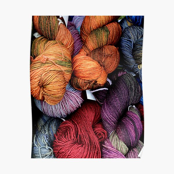 "Yarn Pile" Poster for Sale by BattleMountain | Redbubble