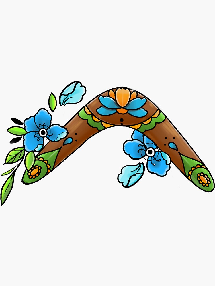 "Go Go Boomerang Design" Sticker by BFarrow | Redbubble