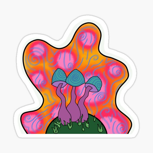"Trippy" Sticker for Sale by saratoensing | Redbubble