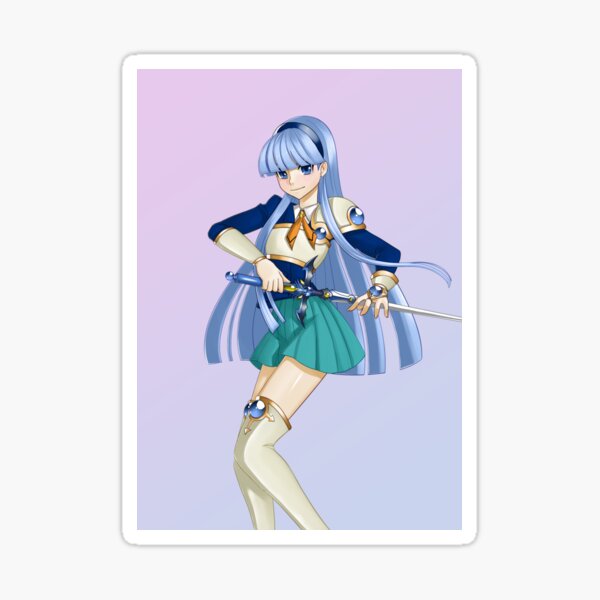 Umi Ryuuzaki Magic Knights Rayearth Sticker For Sale By Yasosume Redbubble