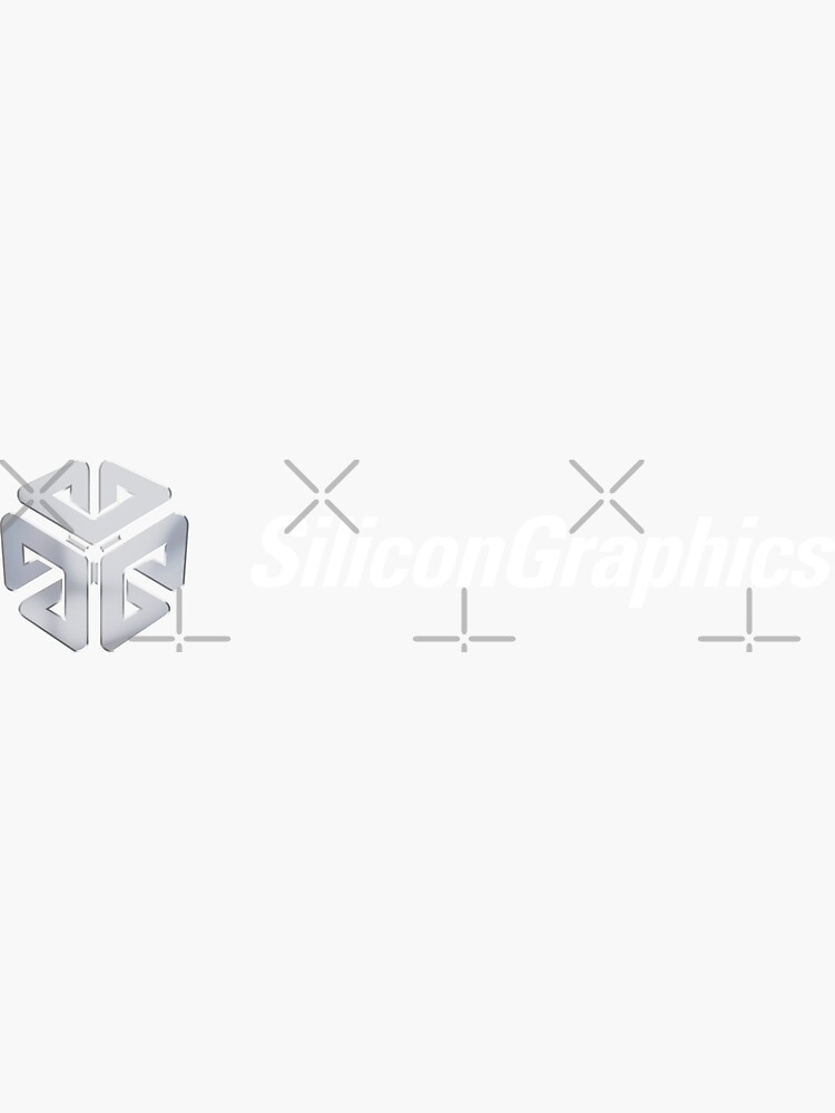 "SGI Metallic Emblem" Sticker for Sale by CCCDesign | Redbubble