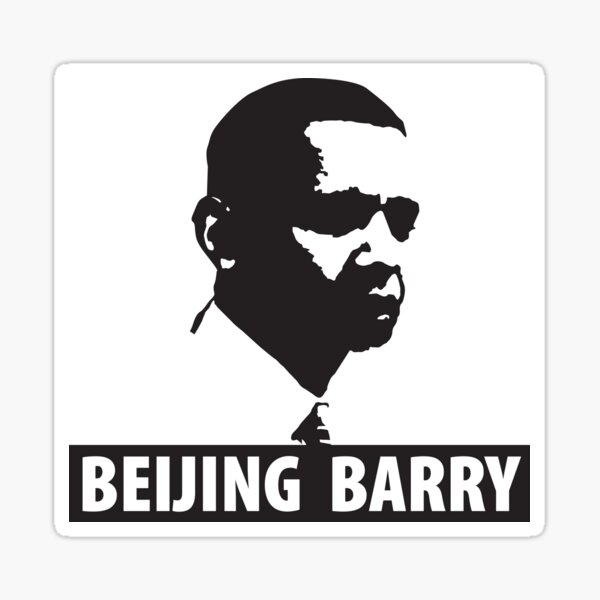 "Beijing Barry" Sticker for Sale by ttlgdesign | Redbubble
