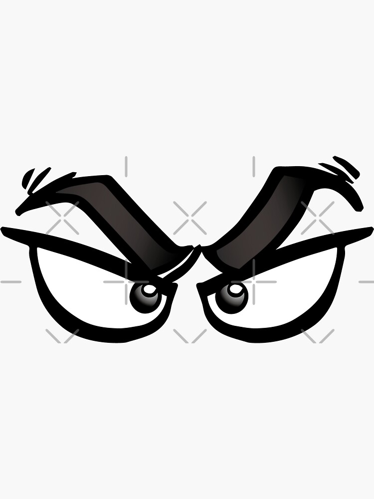 "Angry eyes" Sticker for Sale by ramzi25 | Redbubble
