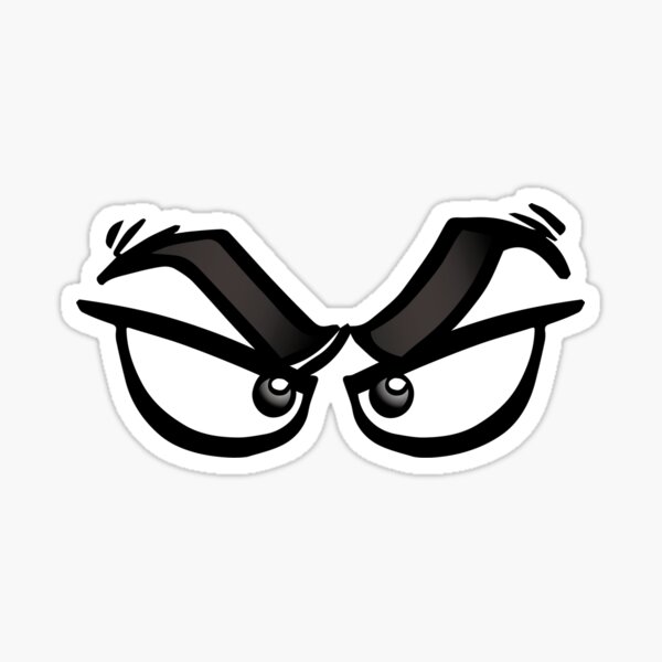 "Angry eyes" Sticker for Sale by ramzi25 | Redbubble
