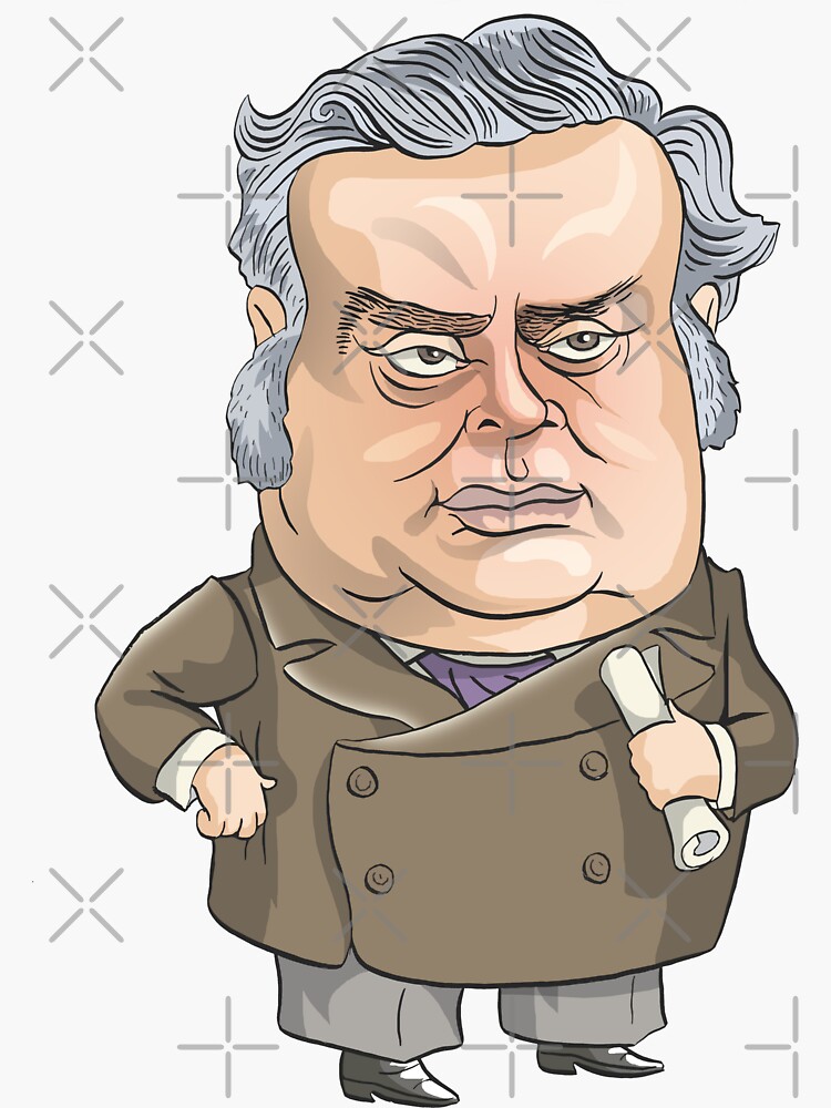 "Sir John Thompson" Sticker for Sale by MacKaycartoons | Redbubble