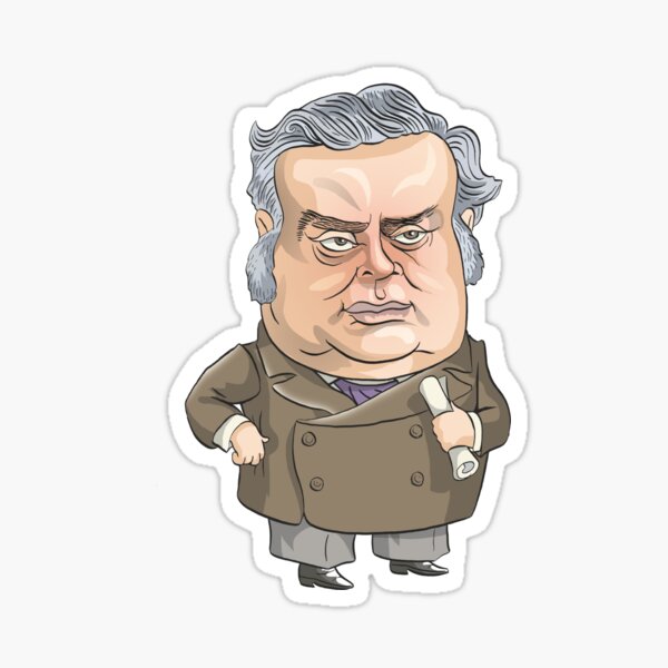 "Sir John Thompson" Sticker for Sale by MacKaycartoons | Redbubble