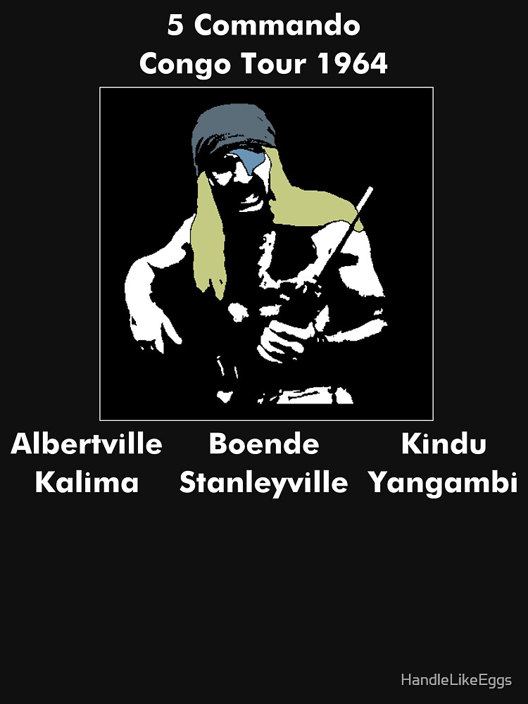 "5 Commando's Congo Tour 1964" Essential T-Shirt for Sale by ...