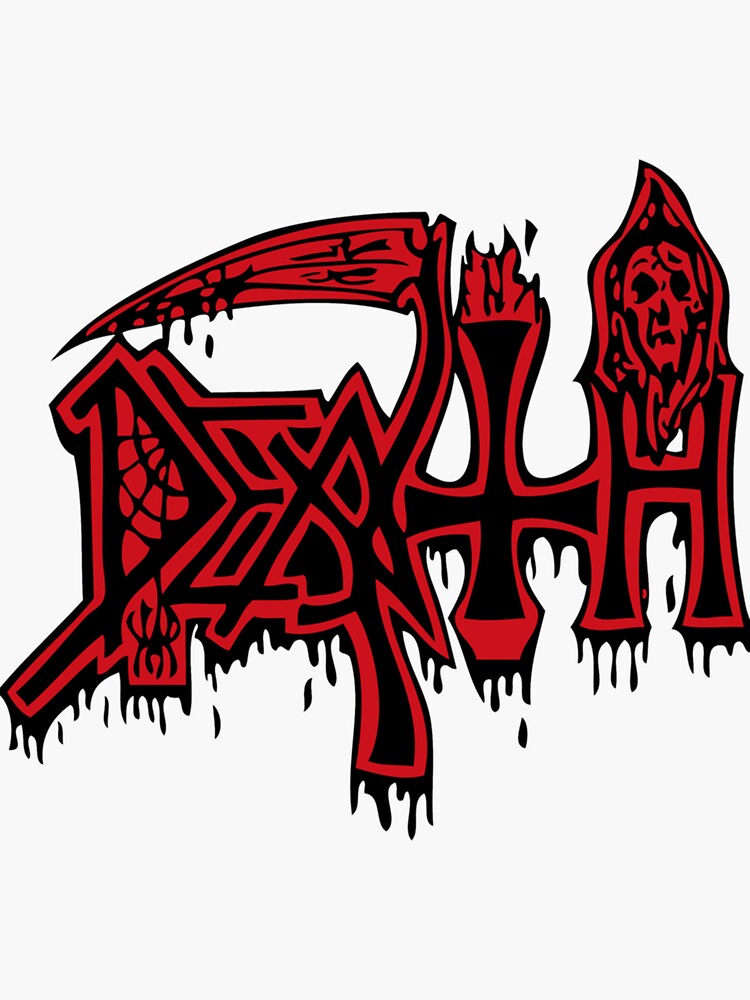 "DEATH LOGO" Sticker for Sale by kimtuyetloan49 | Redbubble