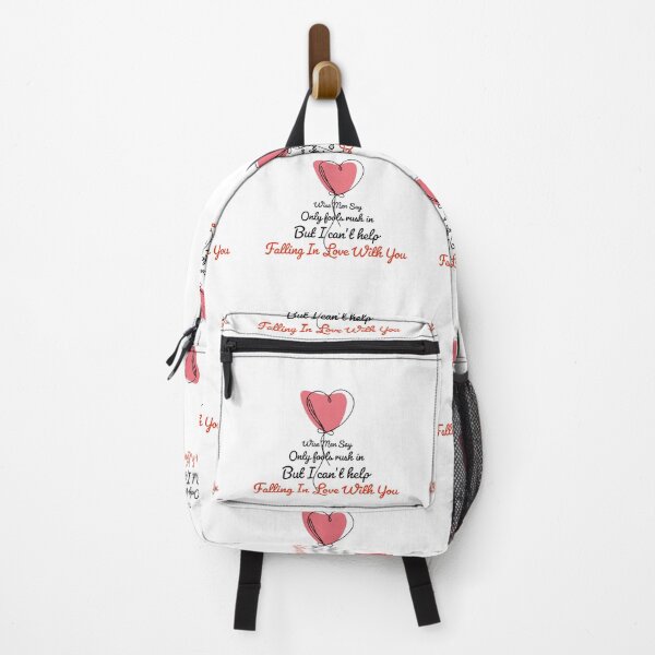 "Elvis Presley - Can't Help Falling in Love" Backpack for Sale by ...
