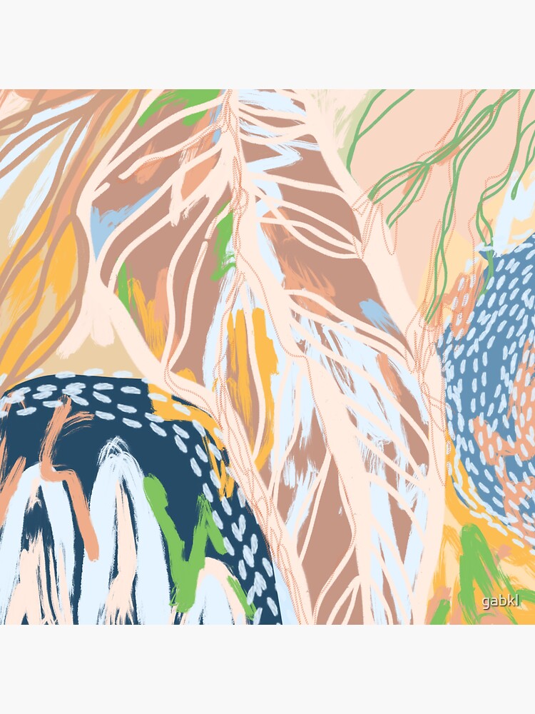 "layers of colour." Sticker by gabkl | Redbubble