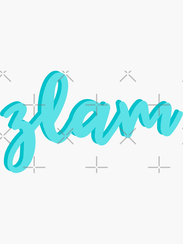 "zlam" Sticker by danielleblack04 | Redbubble