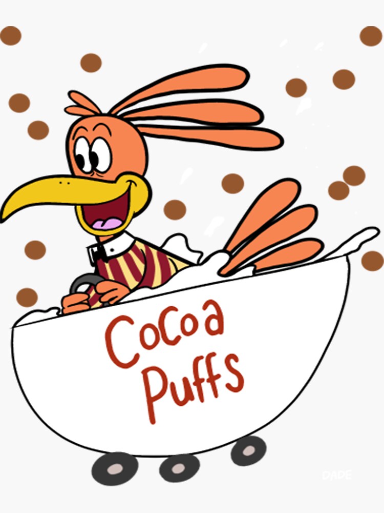 "Vintage T-ShirtYA HOO!! I'M COO COO FOR COCOA PUFFS!!!" Sticker for Sale by BridalByLys | Redbubble
