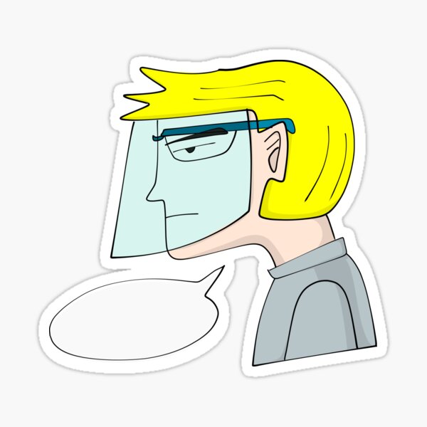 "Face Shield" Sticker for Sale by Yeaha | Redbubble