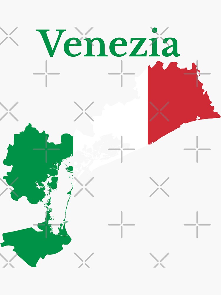"Province of Venice Map, Italian Province." Sticker for Sale by ...