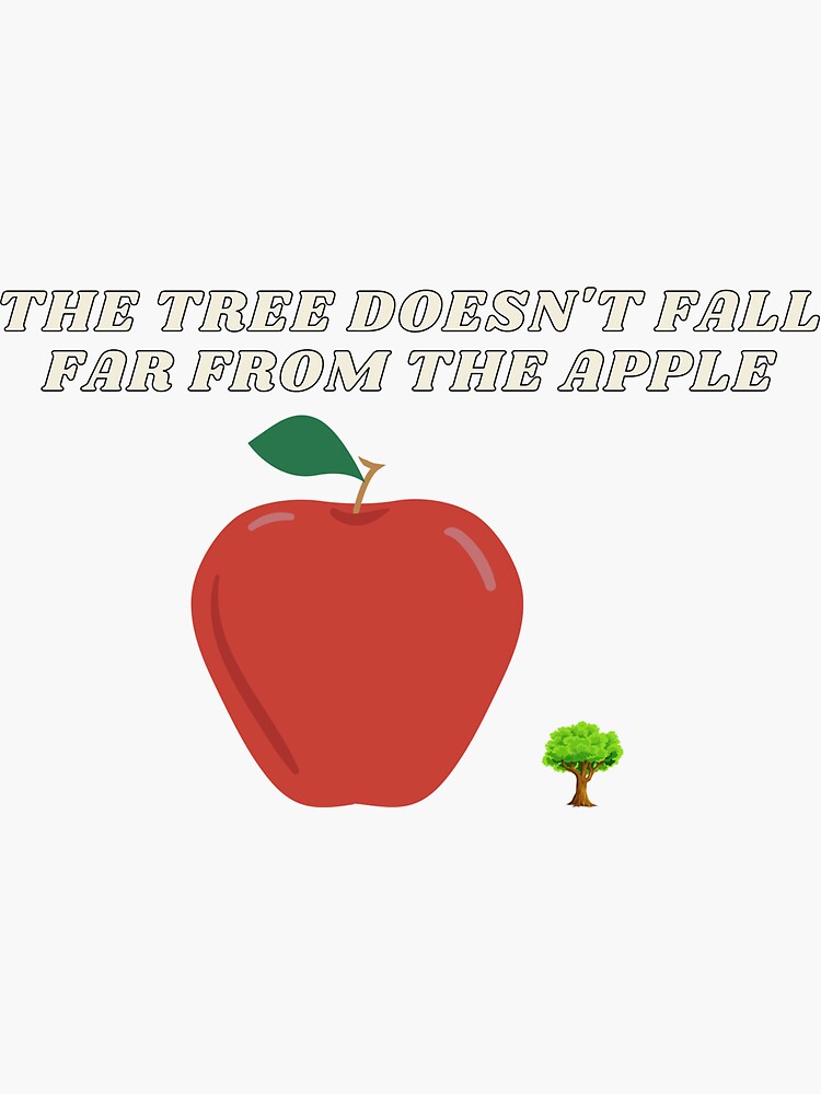 "The Tree Doesn't Fall Too Far From The Apple (Idioms for Idiots ...