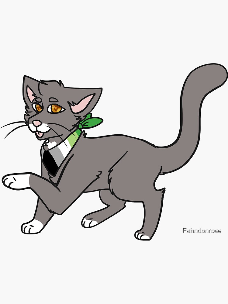 "Aromantic pride cat" Sticker for Sale by Fahndonrose | Redbubble