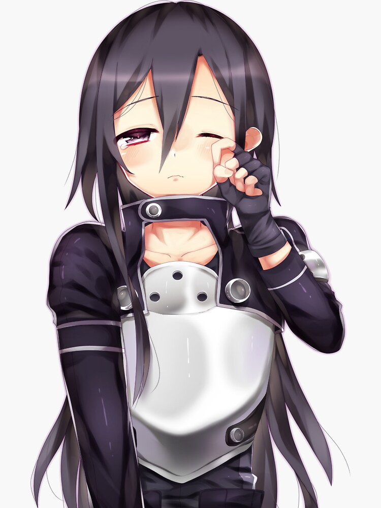 "Kirito Girl Cry - Swort Art Online SAO" Sticker by eidlike | Redbubble