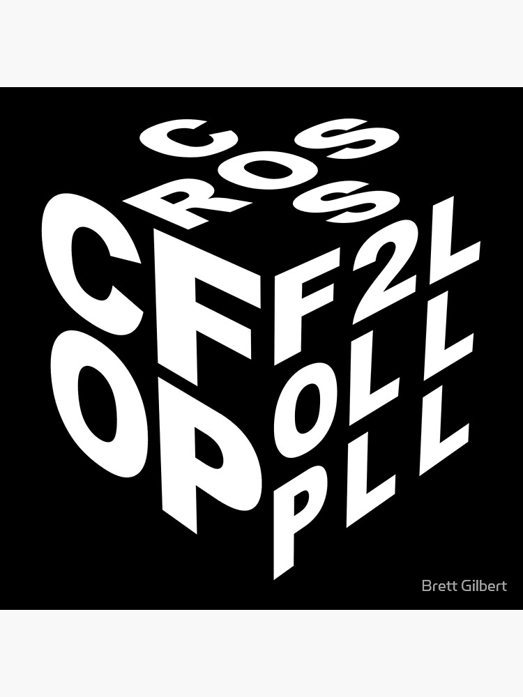 "CFOP (white letter version)" Poster by bgilbert | Redbubble
