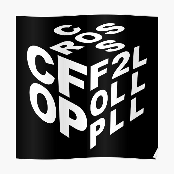 "CFOP (white letter version)" Poster by bgilbert | Redbubble