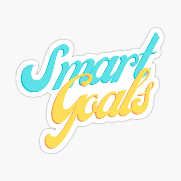 "Smart Goals" Sticker for Sale by Boost-clothes | Redbubble
