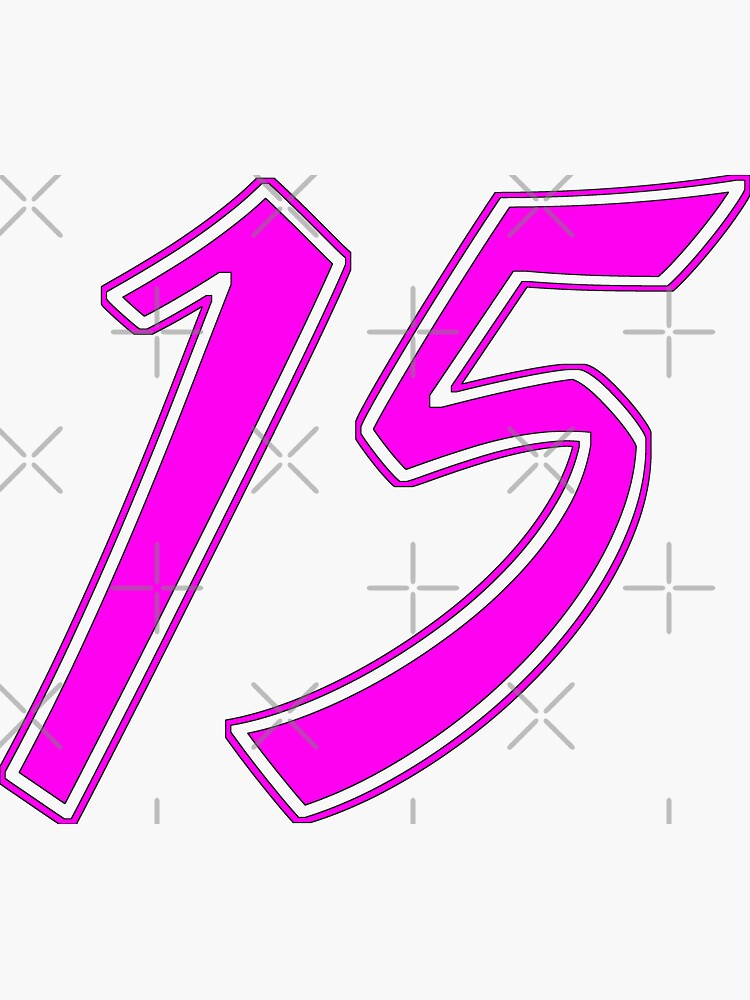 Pegatina «Dulce 15 Número 15 Quinceañera 15 cumpleaños Niña rosa» de ...