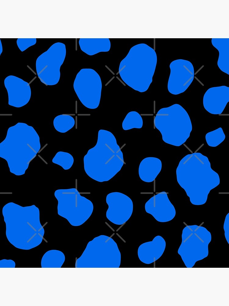"Blue Cow Print Art" Poster by CreatedProto | Redbubble