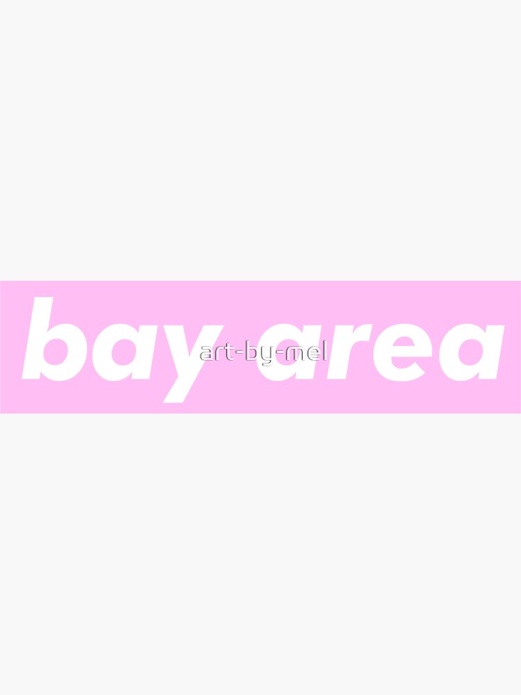 "Cute Pink Bay Area Sticker" Sticker by art-by-mel | Redbubble