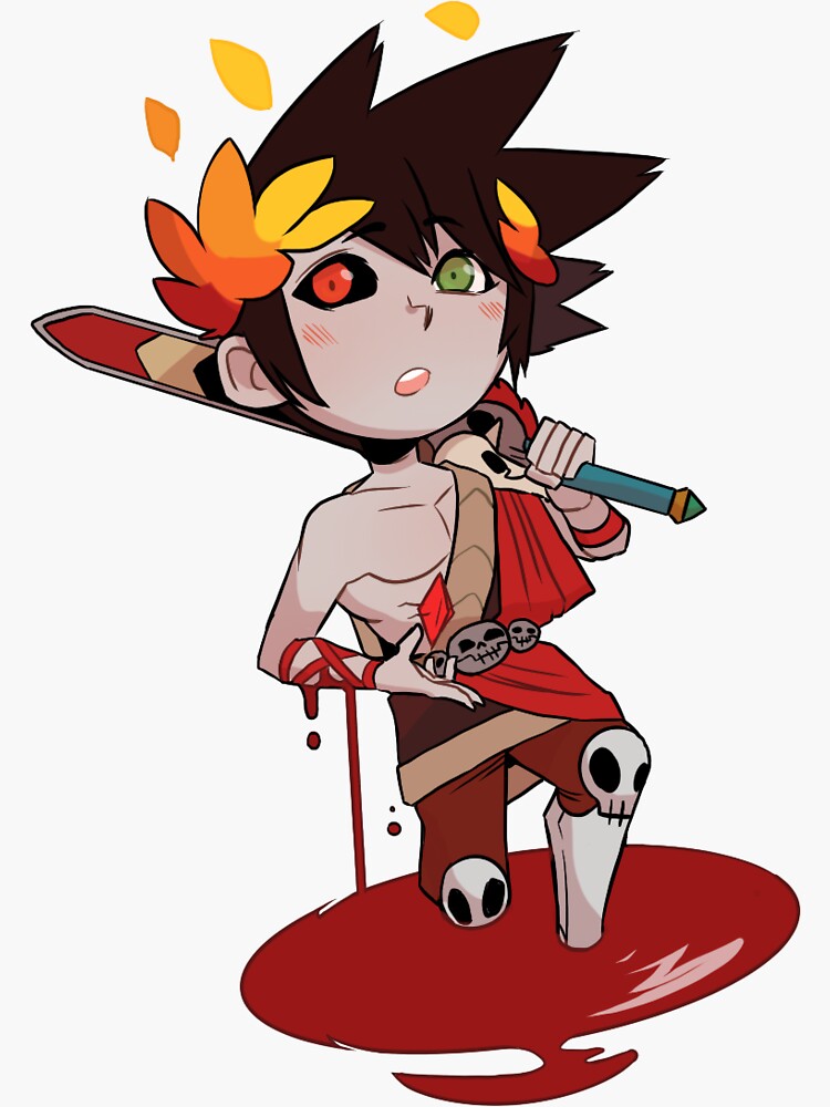 Pegatina «Chibi Zagreus» de Dedmerath | Redbubble