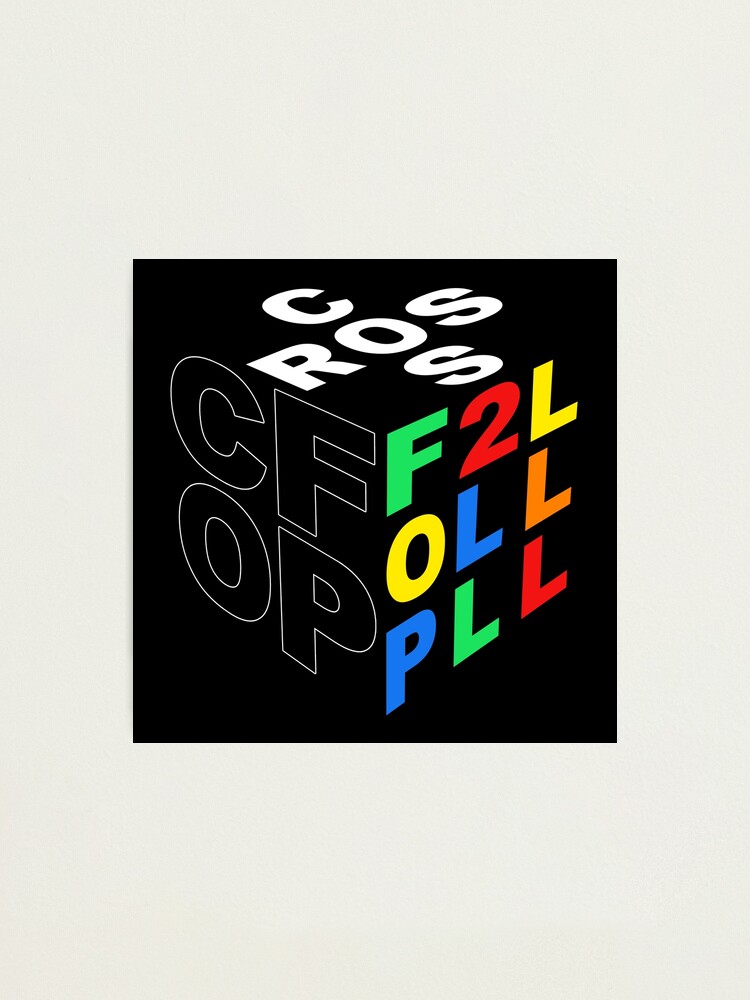 "CFOP (weißer Umriss um CFOP)" Fotodruck von bgilbert | Redbubble
