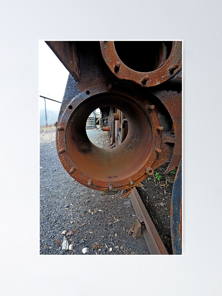 "Rusting steam loco" Poster by Scenebyrail | Redbubble
