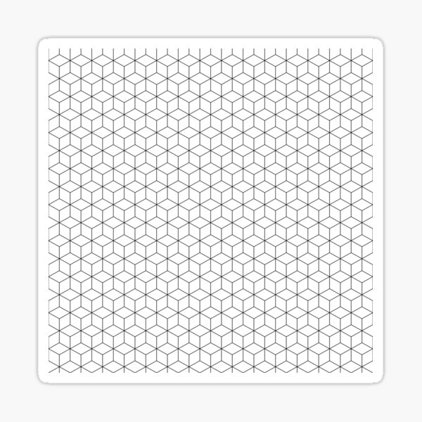 "Seamless Isometric Cube Pattern" Sticker for Sale by cartoonfeet ...