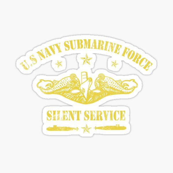 "U.S Navy Submarine Veteran Silent Service" Sticker for Sale by ...