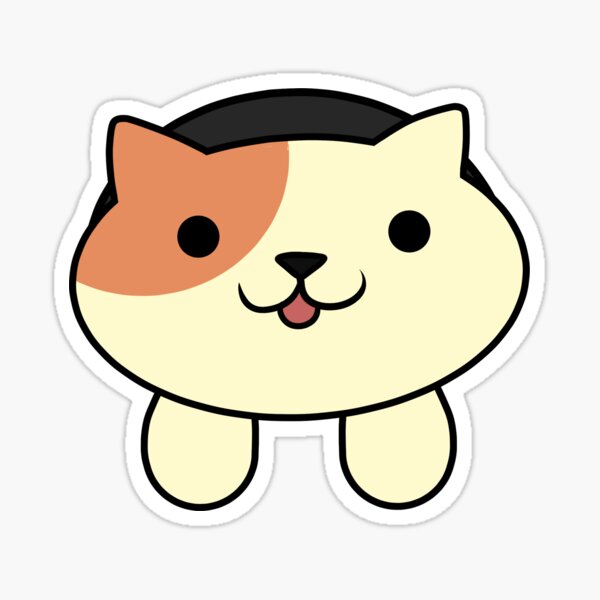 "Peaches the Cat" Sticker by Wonderawhile | Redbubble