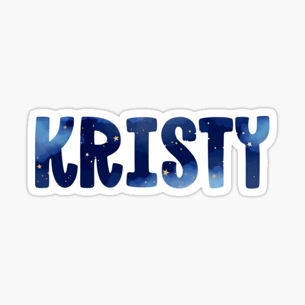"Kristy name" Sticker for Sale by A-Personalised | Redbubble