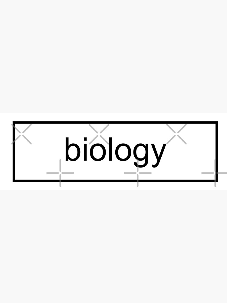 "biology label" Poster by metanoid | Redbubble
