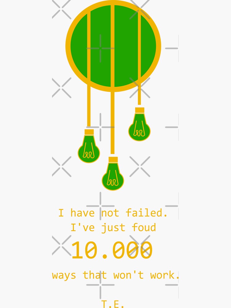 "Thomas Edison" Sticker for Sale by ColdOwl | Redbubble