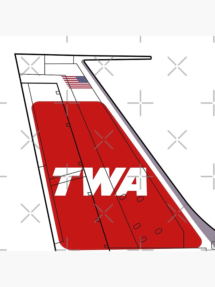 "Trans World Airlines Boeing 707-320 "Twin Stripe" Tail (Left Facing ...