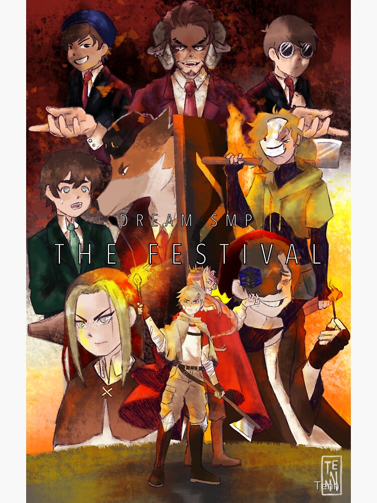 "Dream SMP The Festival " Sticker for Sale by Tenn | Redbubble