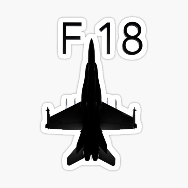 "Shadow Legends – F-18" Sticker by TheGenesisArk | Redbubble