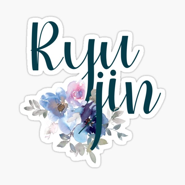 "ITZY Ryujin Floral" Sticker for Sale by sophiemoments | Redbubble