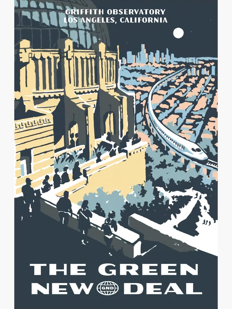 "Griffith Green New Deal" Sticker for Sale by felixaustint | Redbubble